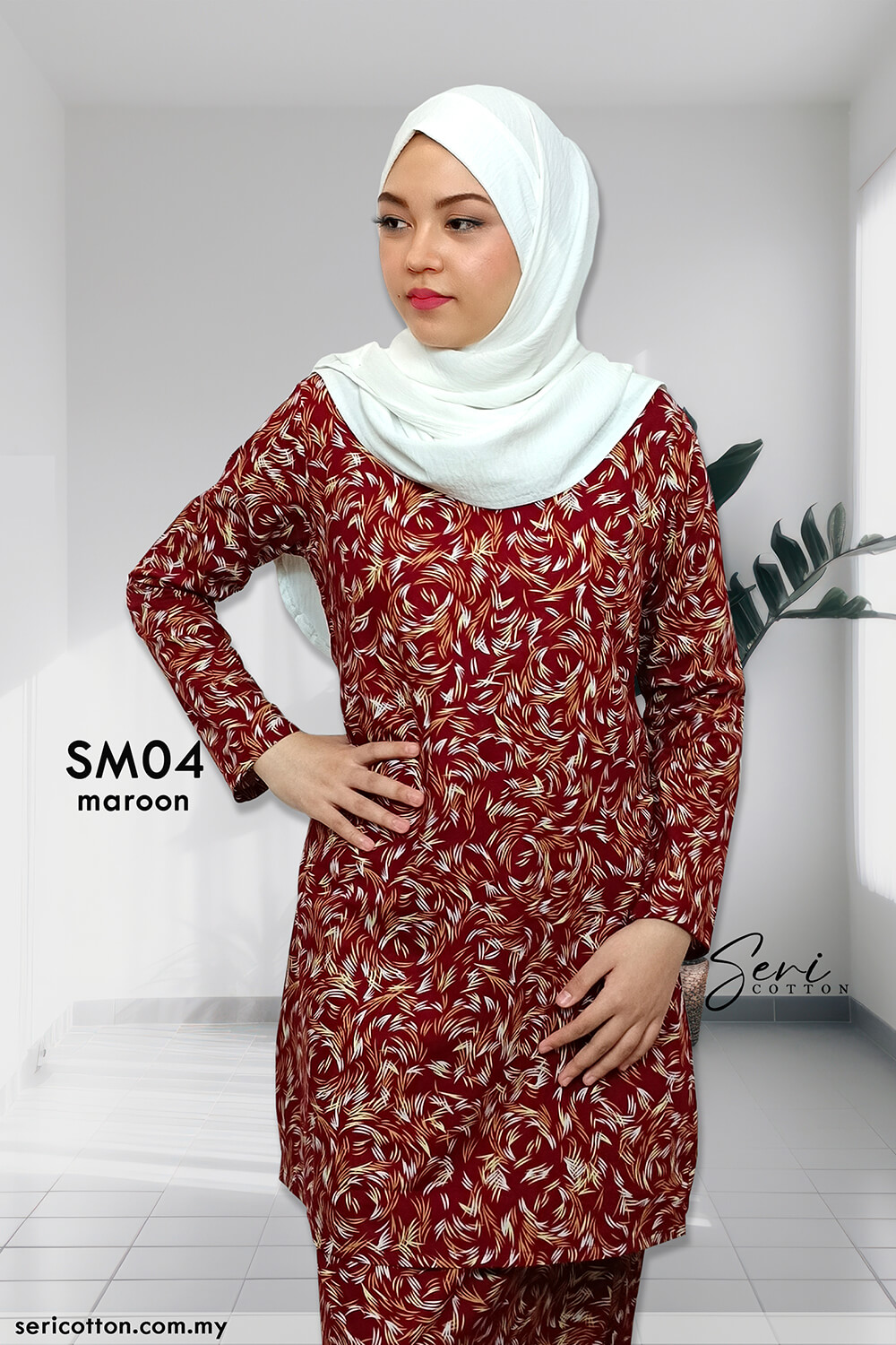 Kurung Mini Moden Seri Mawar – SM04 – Seri Cotton