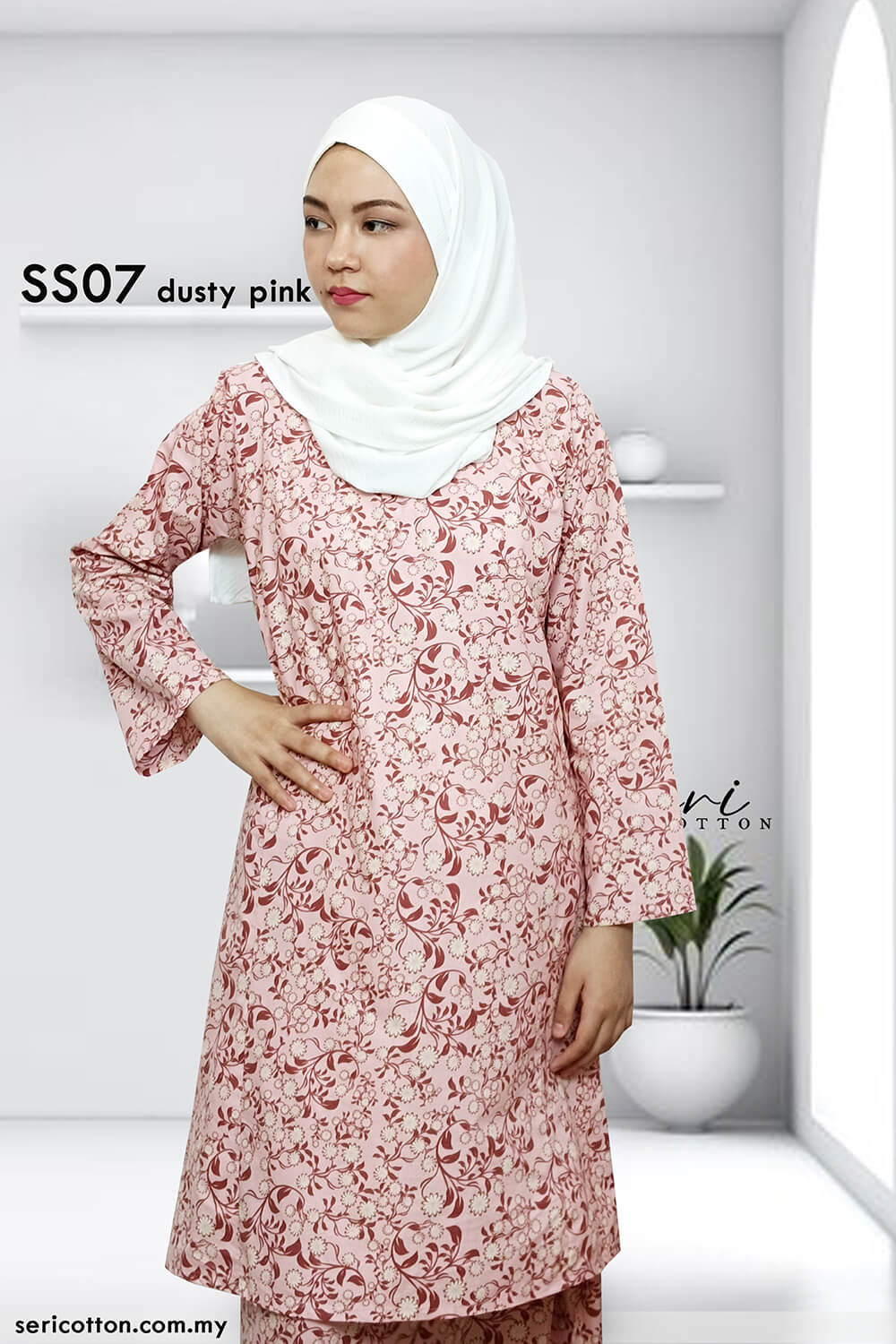 Kurung Pahang Seri Seruni – SS07 – Seri Cotton