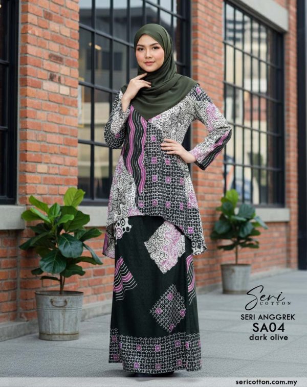 Kurung Moden Seri Anggrek – SA04 – Seri Cotton