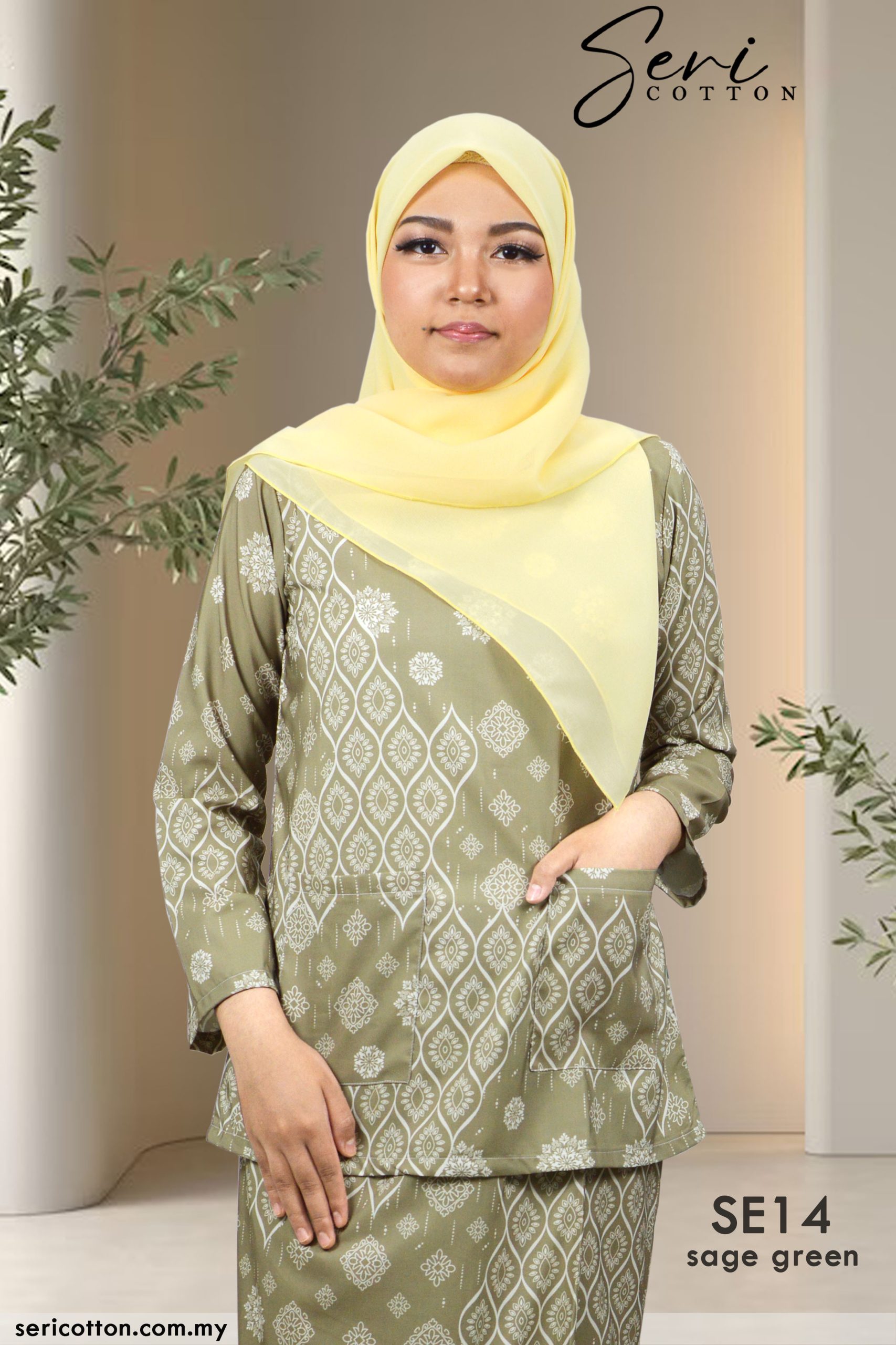 Kurung Kedah Seri Melati – SE14 – Seri Cotton