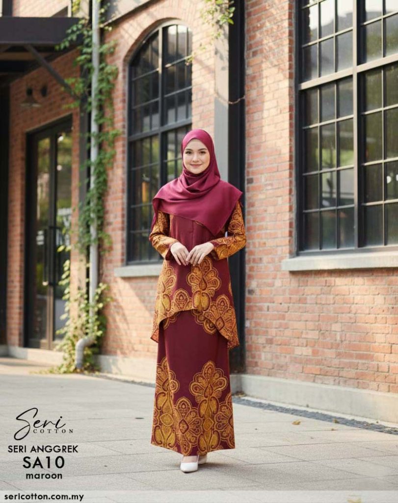 Kurung Moden Seri Anggrek – SA10 – Seri Cotton
